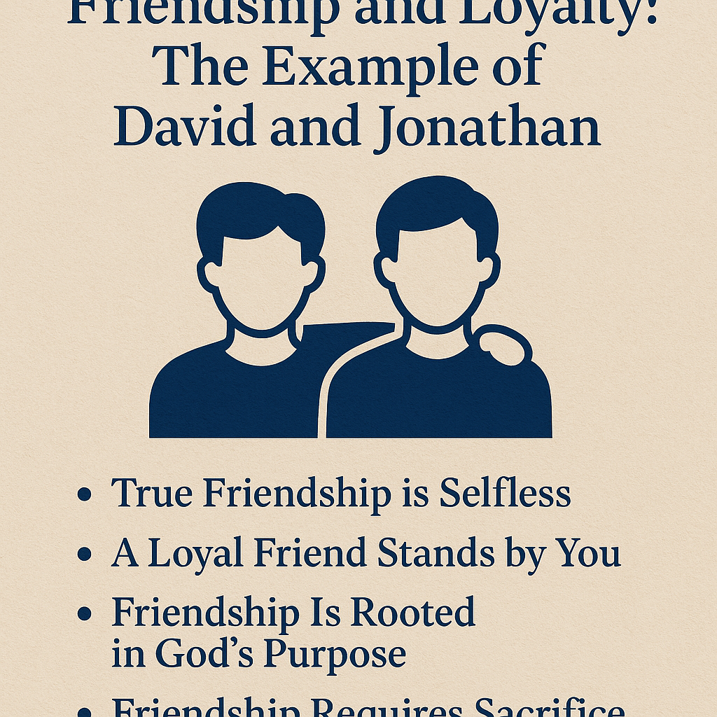 Friendship And Loyalty: The Example Of David And Jonathan - Inspiration ...